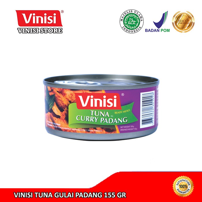 Jual Vinisi Tuna Gulai Padang 155 Gr / Ikan Tuna / Tuna Kaleng | Shopee ...