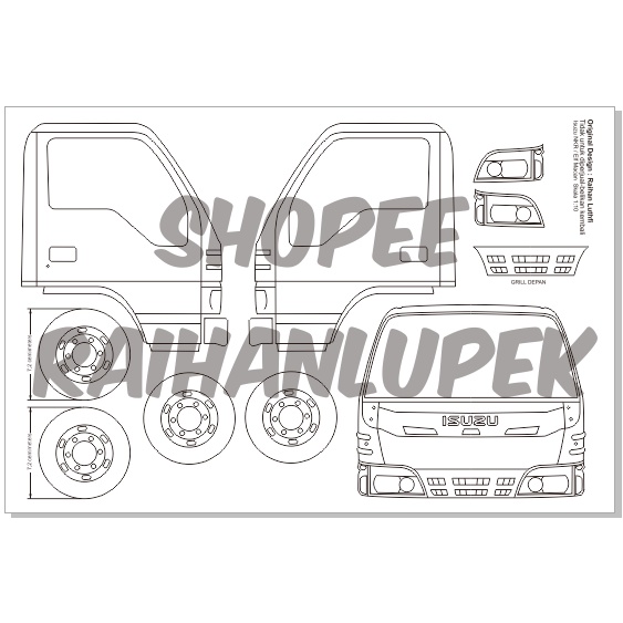 Jual Pola Miniatur Truk Isuzu NKR71 (Elf Macan) | Shopee Indonesia