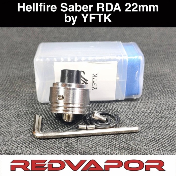 Jual Hellfire Saber RDA 22mm Original by YFTK | atm23 | Shopee Indonesia