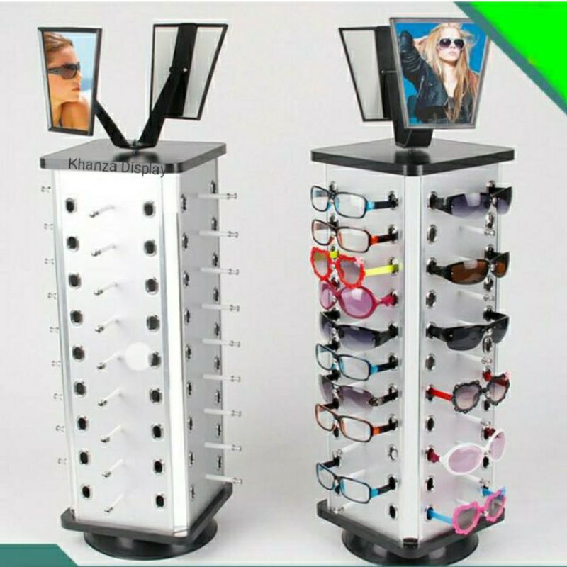 Jual Rak Display kaca mata kotak 36 set Pajangan kaca mata bisa di ...
