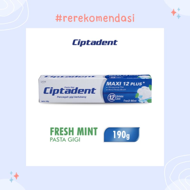Jual Ciptadent Fresh Mint - 190 gr - #rerekomendasi | Shopee Indonesia
