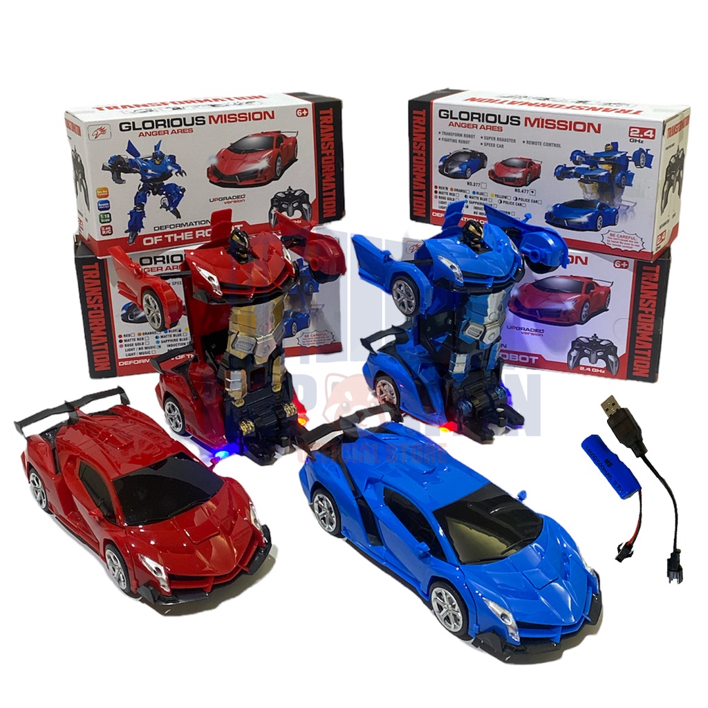 Jual RC MOBIL REMOTE TRANSFORM ROBOT/ REMOTE CONTROL MOBIL SPORT CAR ...