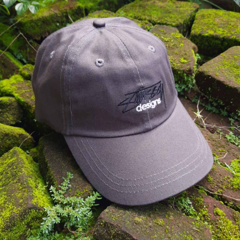 Jual Topi Stussy Designs Low Pro Cap Hat Original - Dark Grey | Shopee ...