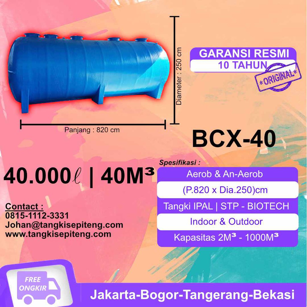 Jual BIOTECH IPAL 40000 Liter / 40M3 - BIO IPAL | Shopee Indonesia