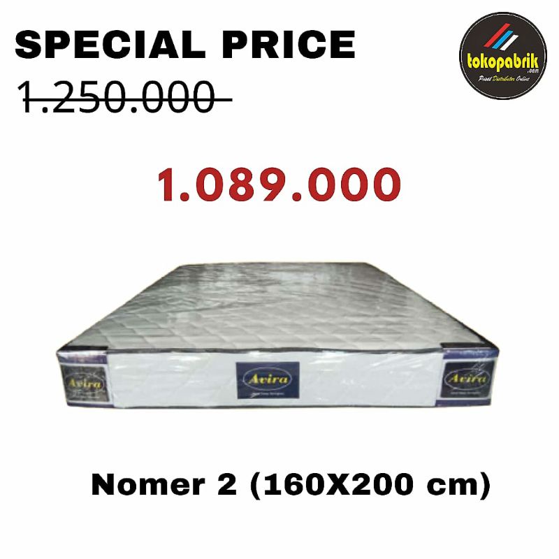 Jual Kasur springbed murah ukuran nomer 2 - Spring bed 160x200 terlaris ...