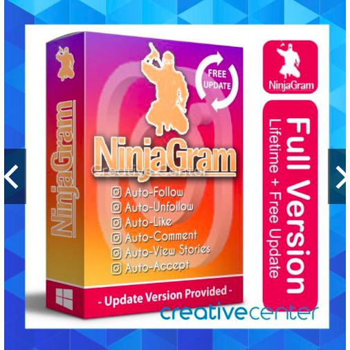 Jual Software Ninjagram Auto Follow,Likes,Comment Instagram Pro Version-Bot Apk | Shopee Indonesia