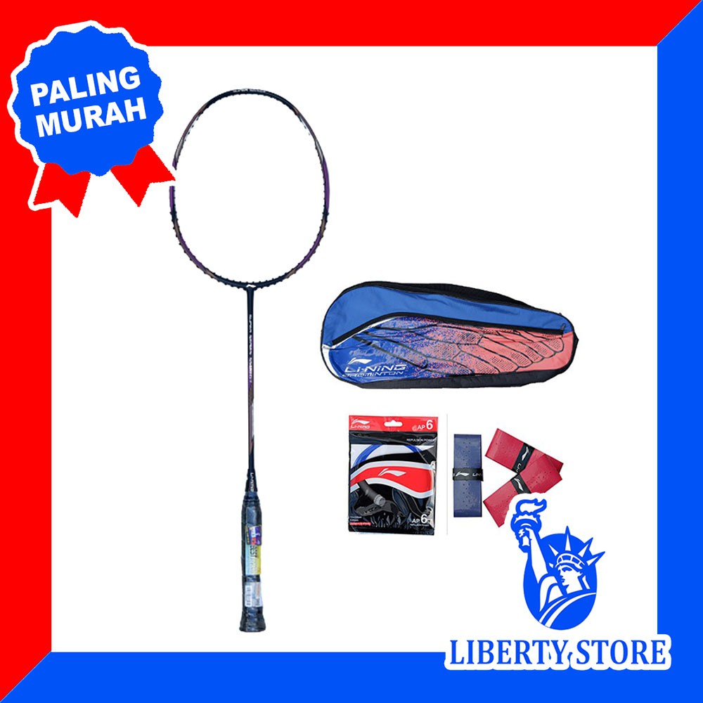 Jual Raket Badminton ORIGINAL LINING SUPER SERIES SS 88 G7 + TAS ...