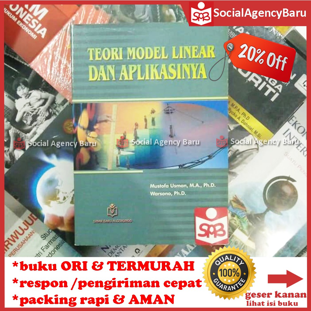 Jual Teori Model Linear Dan Aplikasinya - Mustofa Usman | Shopee Indonesia