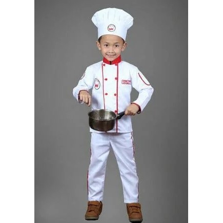 Jual PAKAIAN PROFESI KOKI MASTERCHEF (PUTIH) 3 - 8 TAHUN | Shopee Indonesia