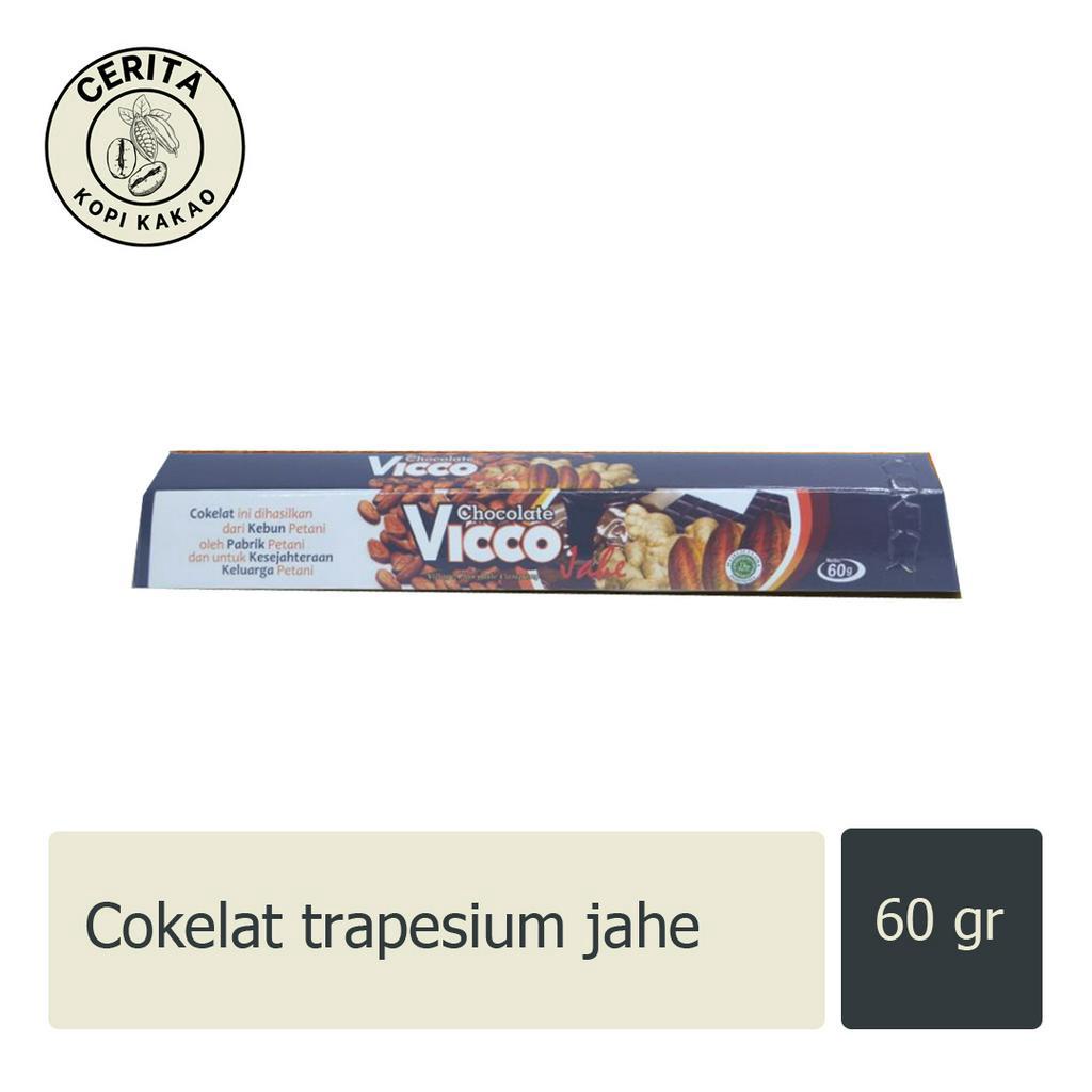 Jual Vicco Java - Cokelat Trapesium Bar Milk Chocolate Jahe 60 gram ...