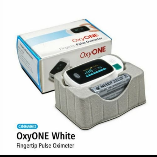 Jual Pulse Oximeter Onemed Fingertip Pulse Oxymeter Saturasi Oksigen O2 ...