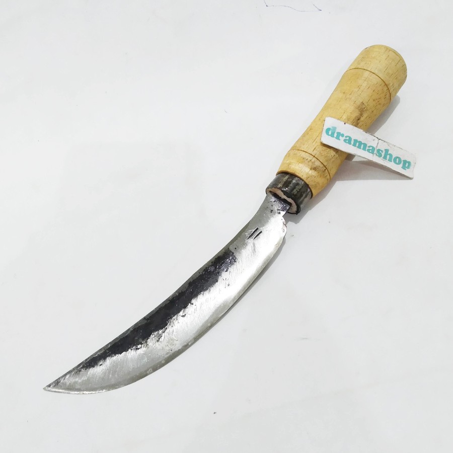 Jual Pisau Lengkung Raut Serut Bambu lokal bahan besi tempa | Shopee ...