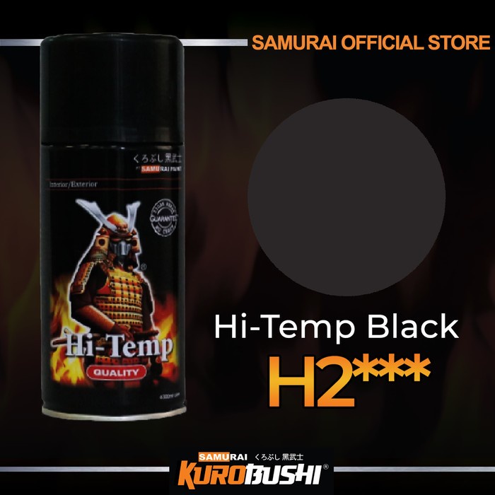 Jual Samurai Paint Hi-Temp Black H2 Hitemp #H2 | Shopee Indonesia