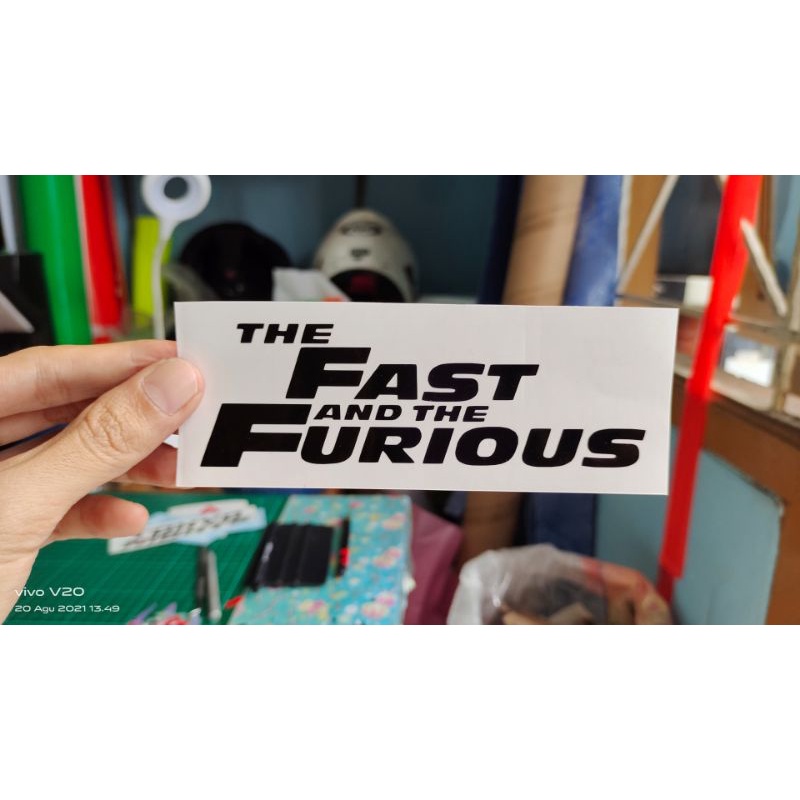 Jual stiker the fast and the furious custom cutting stiker murah ...