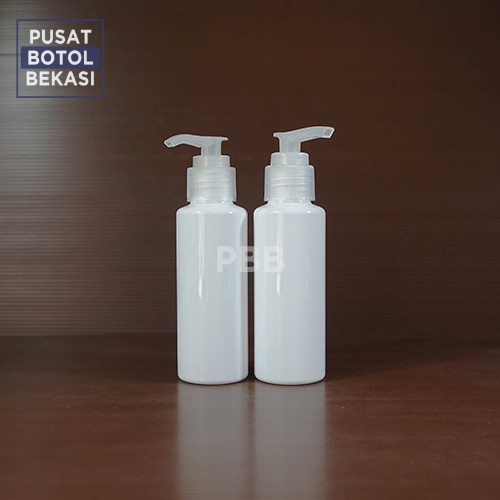 Jual Botol Pump 100 ml RF Putih - Tutup Natural | Shopee Indonesia