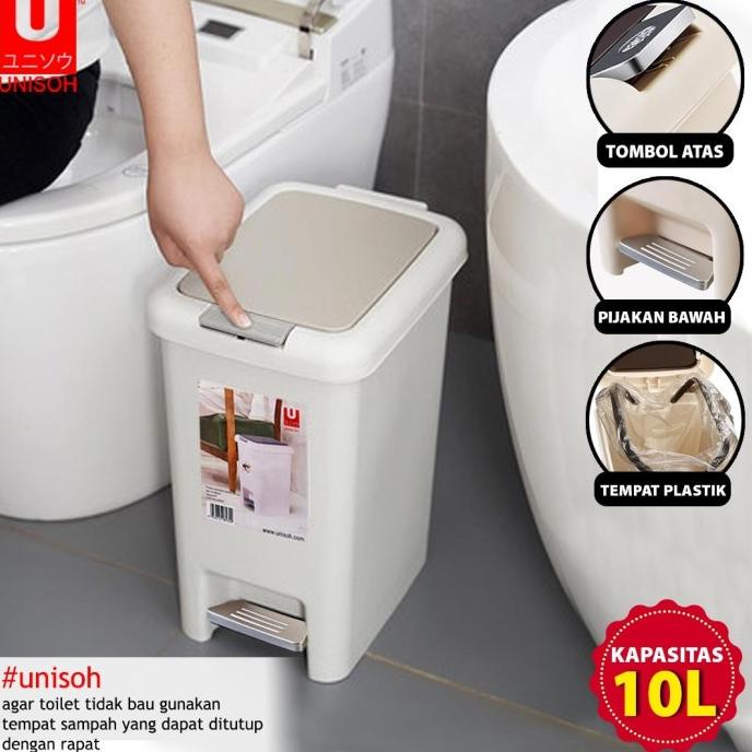 Jual UNISOH TEMPAT SAMPAH INJAK SEGI 10 LITER | Shopee Indonesia