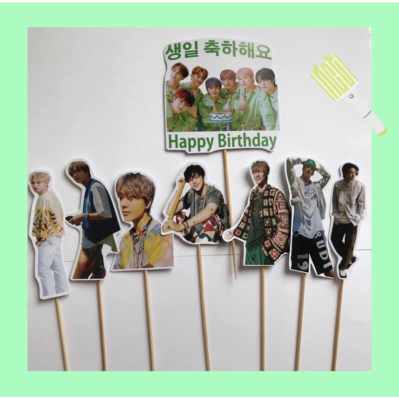 Jual Hiasan Kue Ulang Tahun NCT Dream | Tusukan Kue Toppers Kpop ...