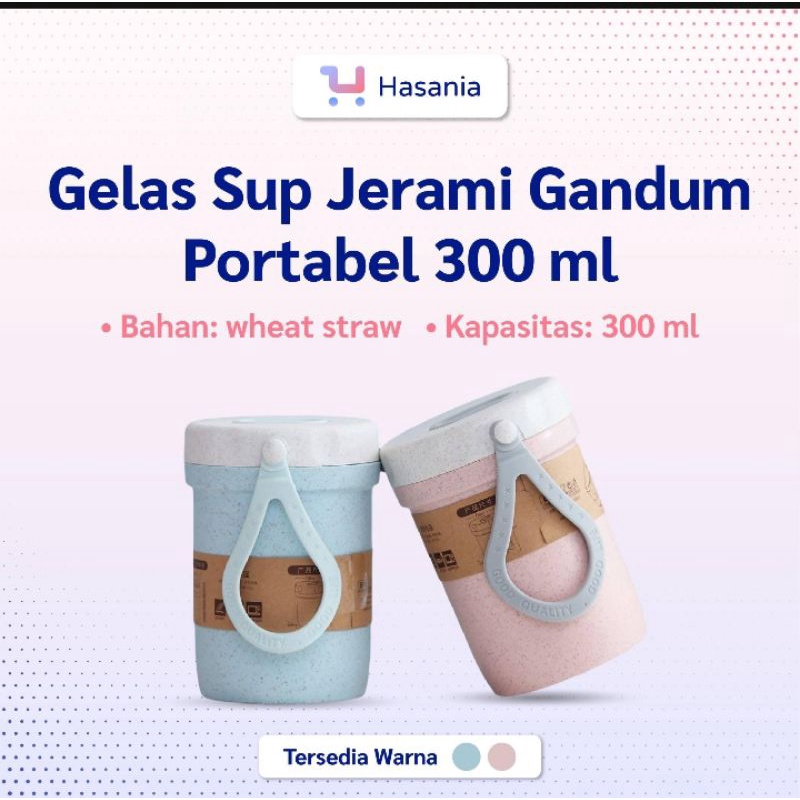 Jual Gelas Soup Jerami Gandum Portabel 300ml | Shopee Indonesia
