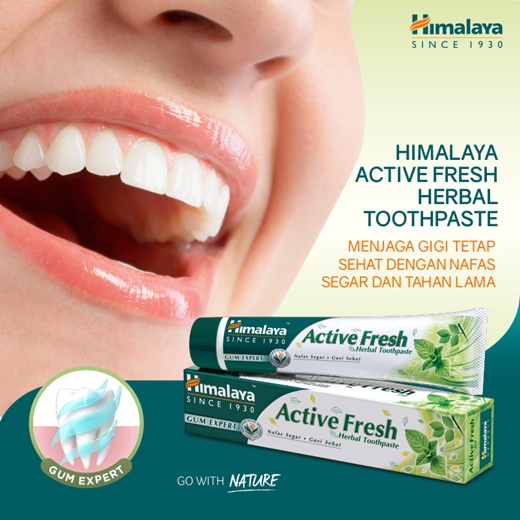 Jual Himalaya Active Fresh Herbal Toothpaste 80gr | Shopee Indonesia