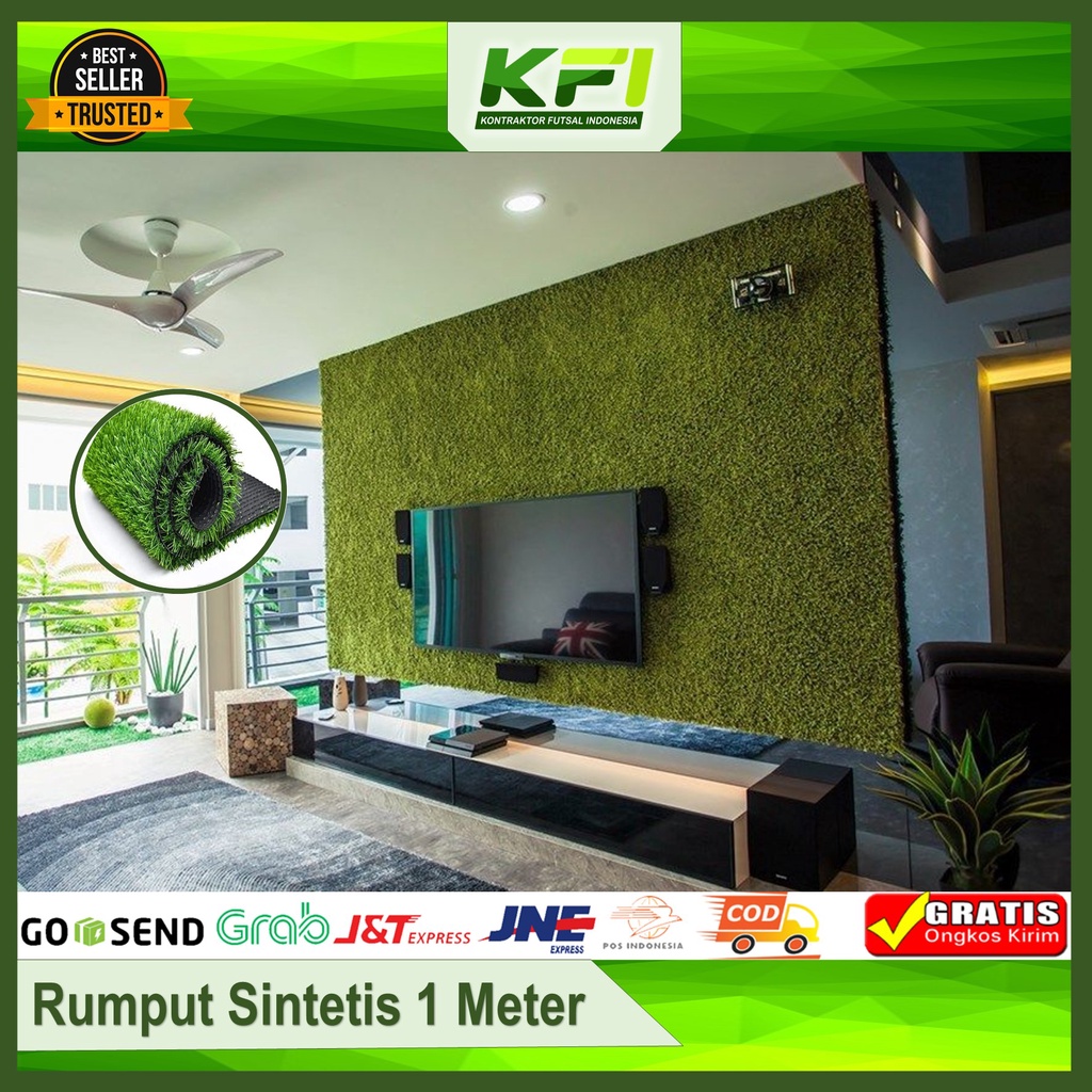 Jual Rumput Sintetis Dinding Murah Meteran Buat Dekorasi Dinding Produk ...