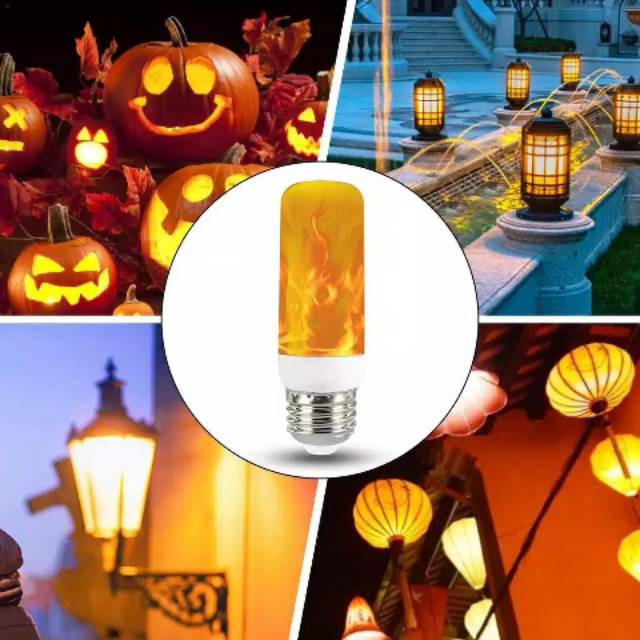 Jual AMZE - Lampu LED Api / Flame Effect Fire Light Bulb with 3 ...