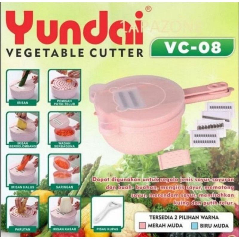 Jual Vegetable Cutter Alat Pemotong Sayur Buah / Serbaguna YUNDAI VC-08 ...
