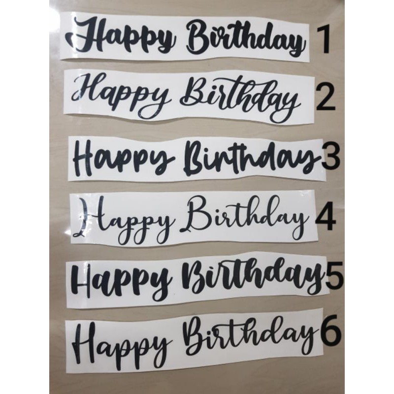 Jual Stiker Balon PVC Siap Tempel / Sticker balon / Stiker Happy ...