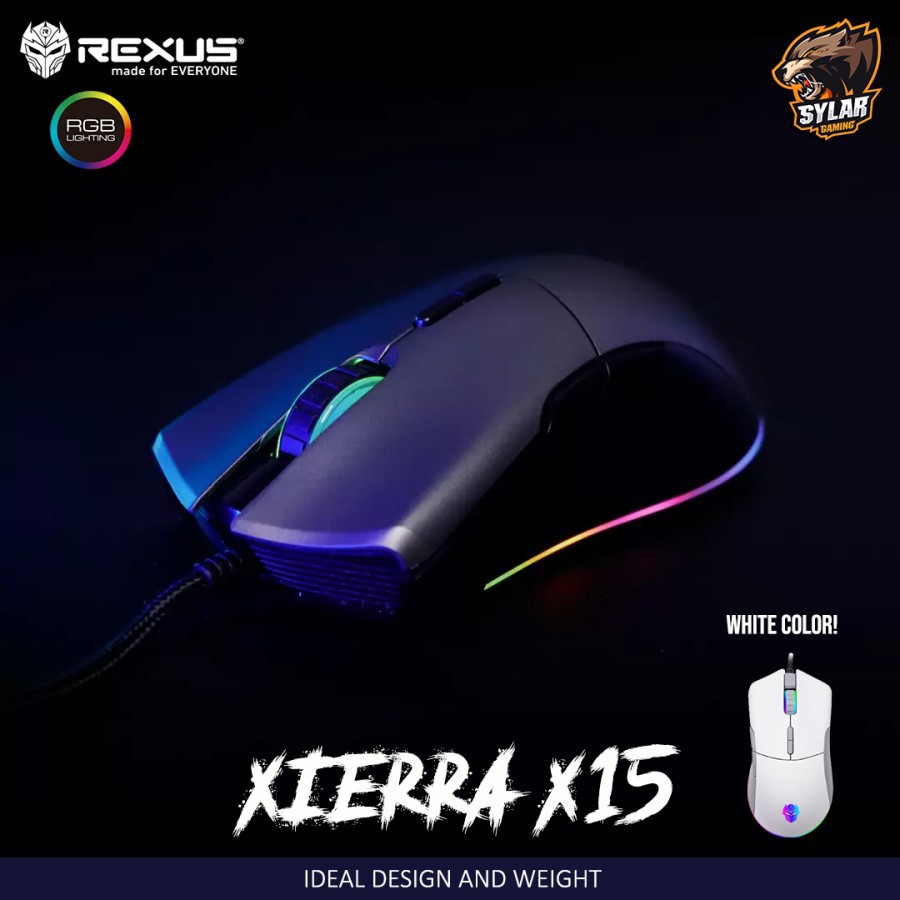 Jual Rexus Xierra X15 RGB Gaming Mouse | Shopee Indonesia