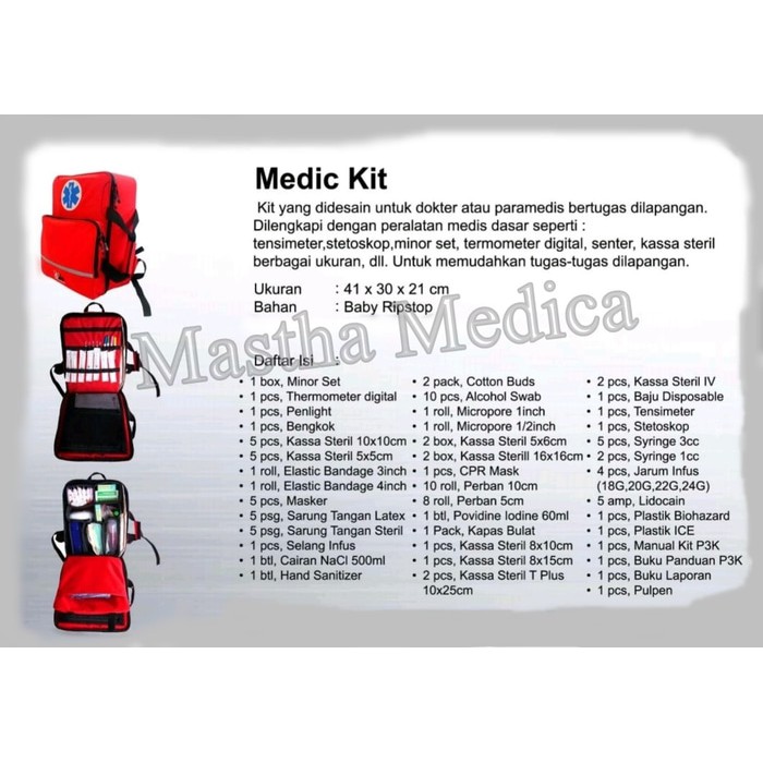 Jual Tas P3K Emergency Kit Medic Kit First Aid Kit + Isi 4Life | Shopee ...