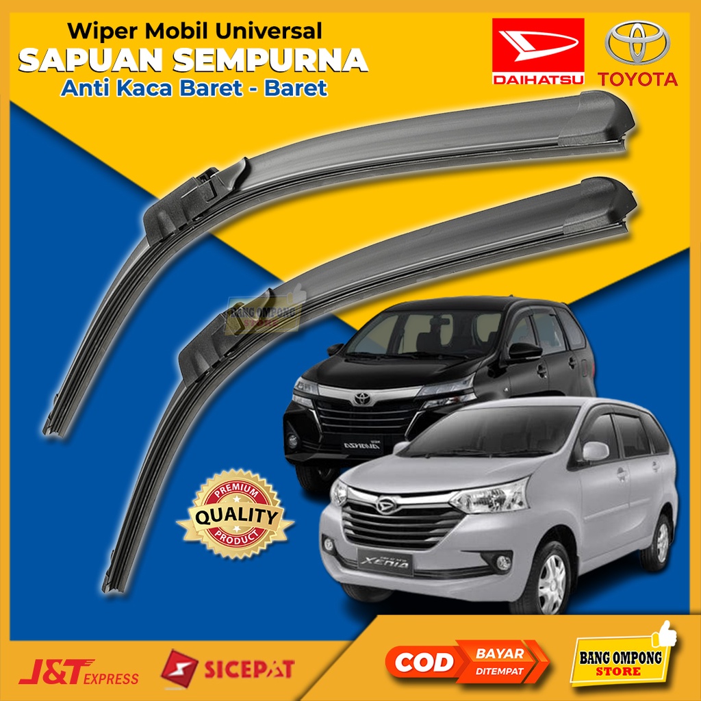 Jual Wiper Kaca Mobil Frameless Universal 2 Pcs Wiper Avanza Xenia Wifer Avanza Karet Wiper ...