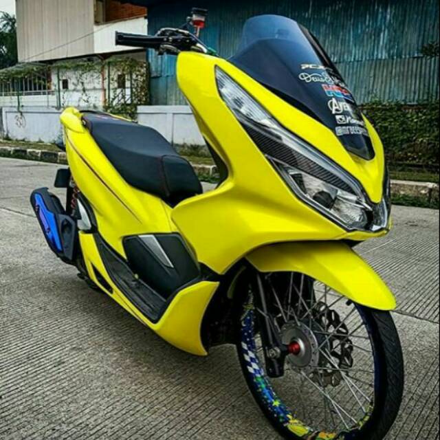 Jual DECAL PCX FULL BLOCK YELLOW FULLBODY | Shopee Indonesia