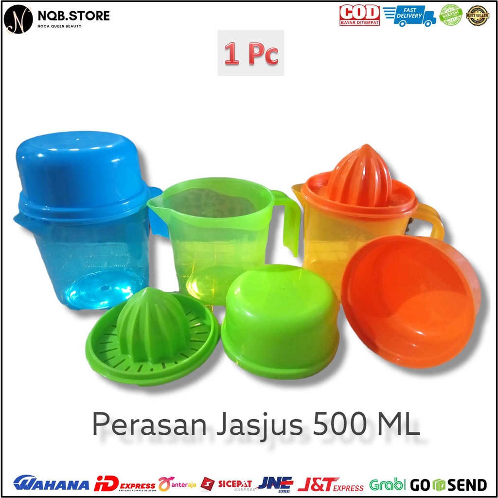 Jual NQB - Perasan Jeruk PLASTIK JASJUS Set 3in1 Alat Peras Lemon ...