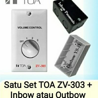 Jual Saklar Satu Set Toa Volume Control Atenuator Zv-303 6-30W + Inbow Atau Outbow | Shopee ...