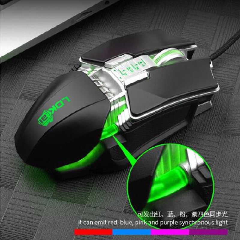 Jual Mouse Gaming RGB 7 Key 4800 DPI Sensor With 7 Key High Accuracy ...