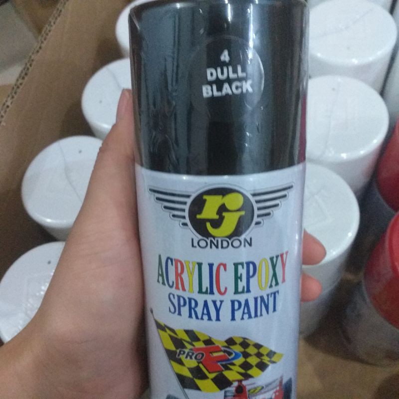 Jual Pilok Pilox Cat Semprot RJ London Black 39 Dull Black 4 Metallic ...