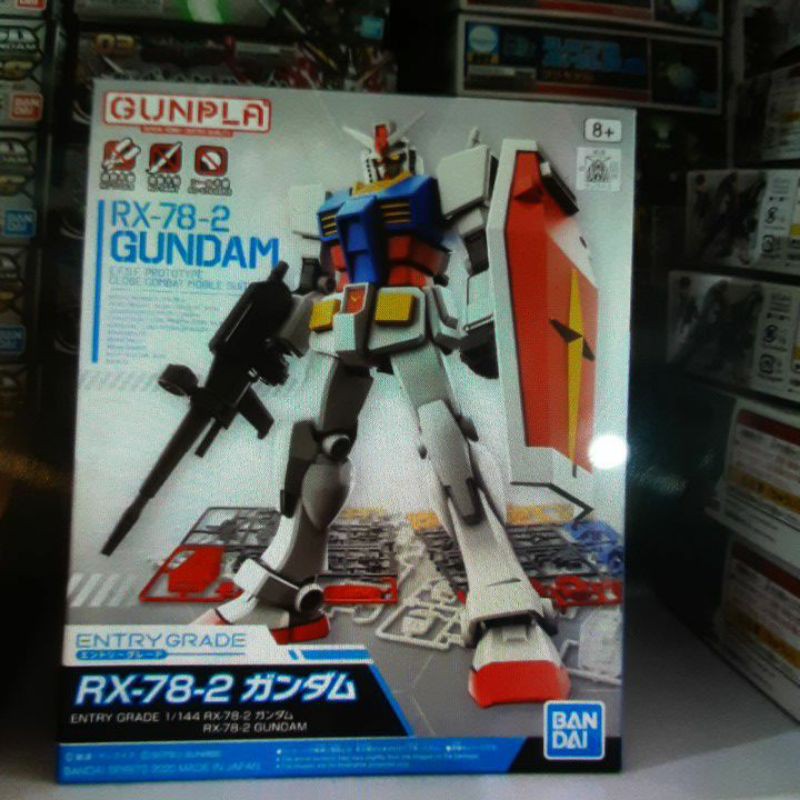 Jual GUNDAM ENTRY GRADE 1/144 RX-78-2/ 60747 [ORIGINAL BANDAI] | Shopee Indonesia