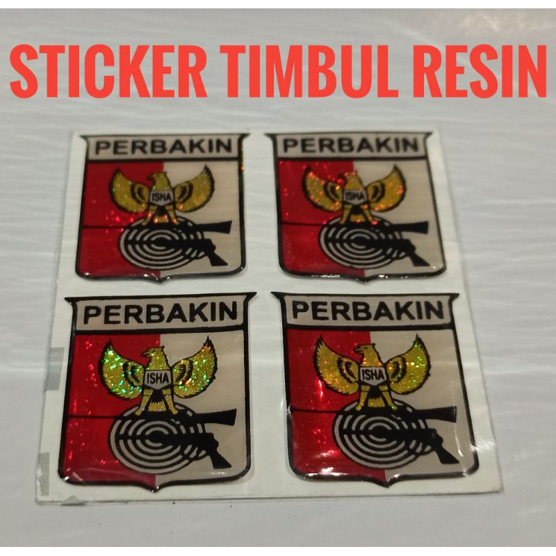 Jual Stiker PERBAKIN Sticker Timbul Resin | Shopee Indonesia