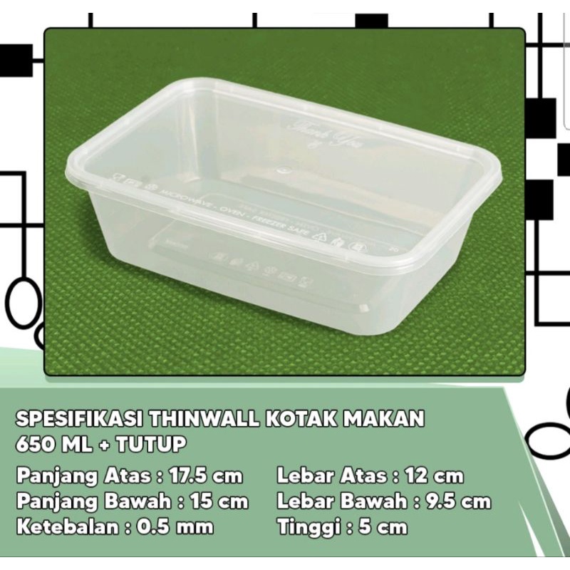 Jual Thinwall kotak (pilih ukuran) | Shopee Indonesia