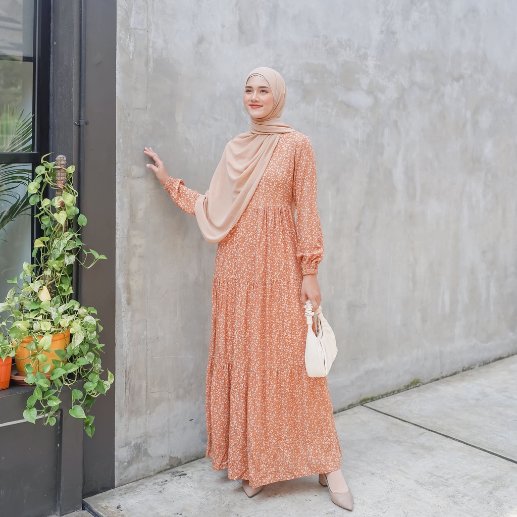 Jual Le Khari Masayu Dress Bahan Rayon Viscose Gamis Homedress Busui Size S - XL | Shopee Indonesia