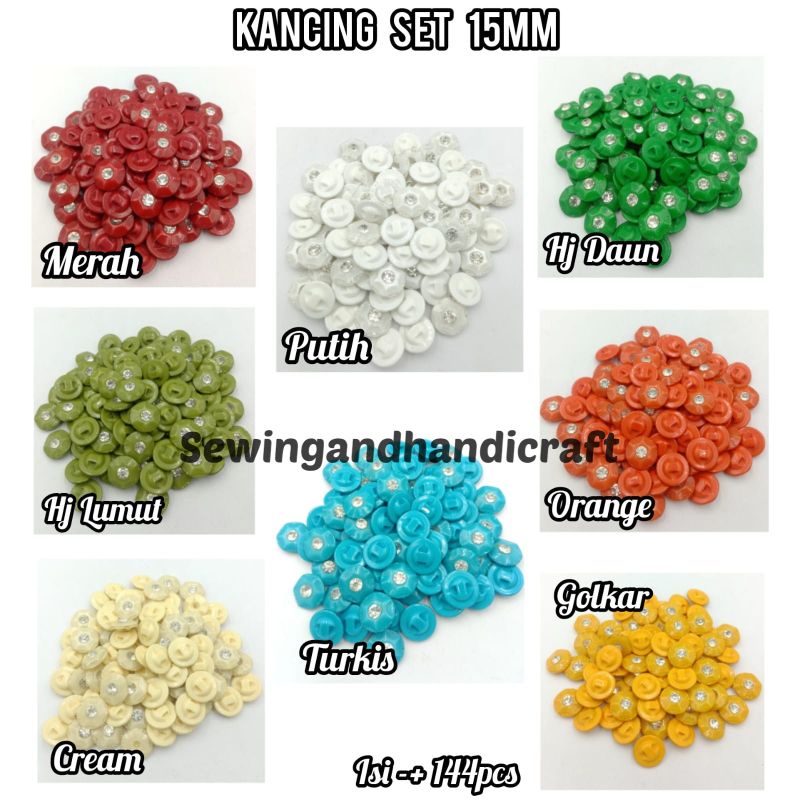 Jual kancing set kebaya 15mm | Shopee Indonesia