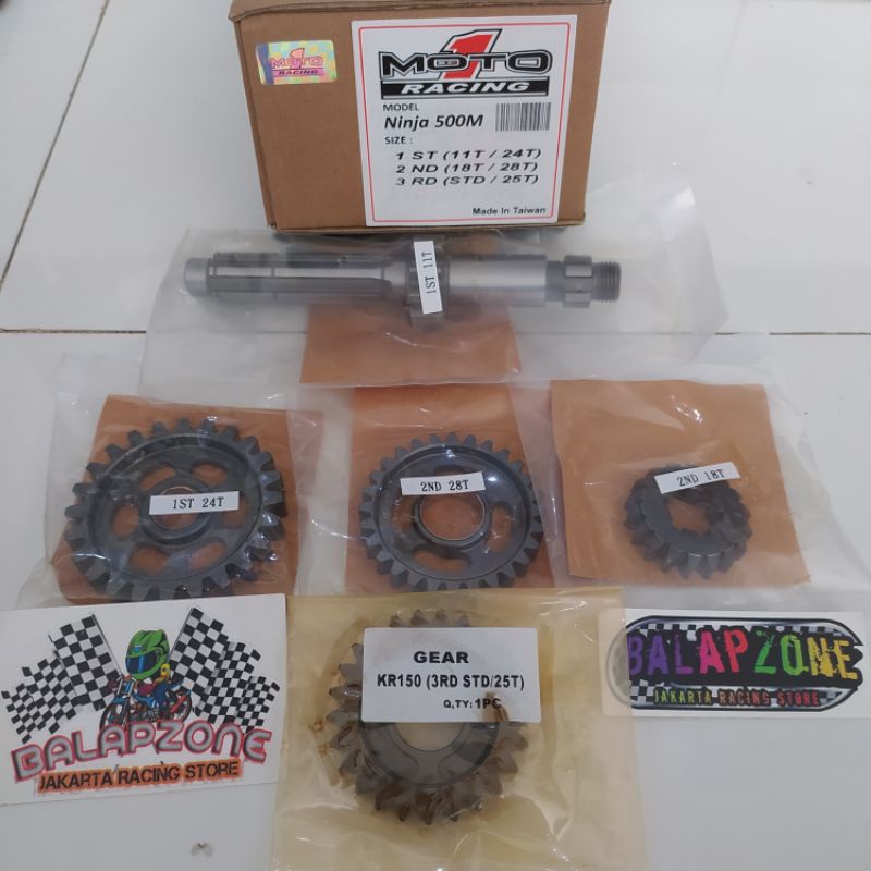 Jual Gear rasio moto1 gigi rasio kompetisi 500 meter kawasaki ninja R ...