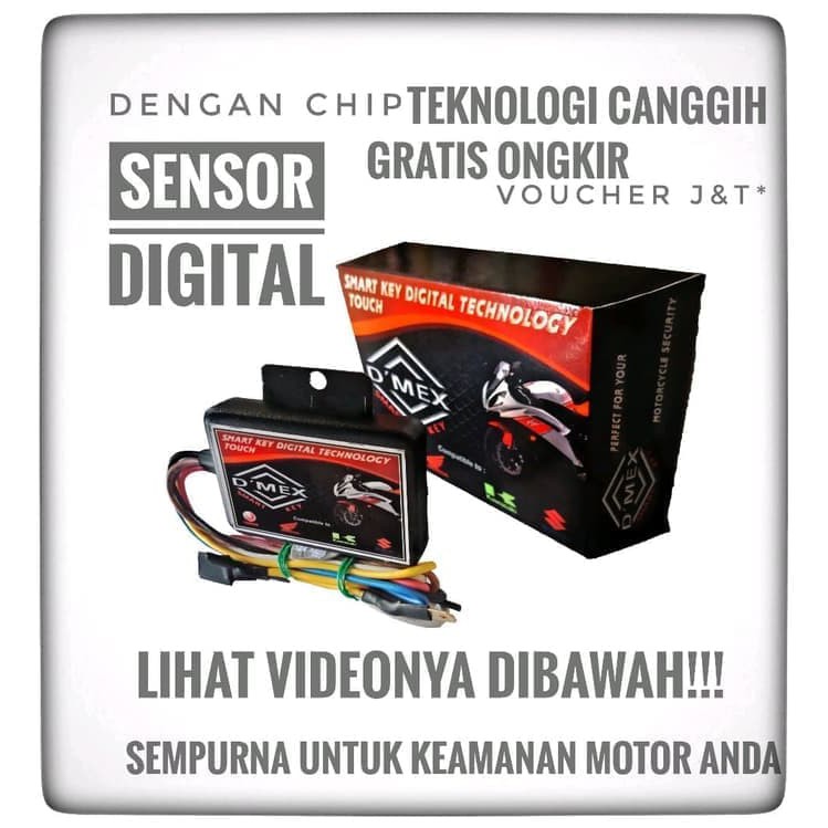 Jual Alat Pengaman Motor Dmex Universal Sensor Sentuh | Shopee Indonesia