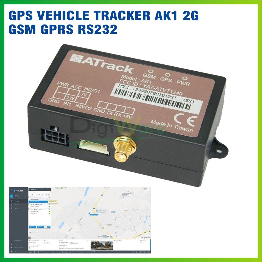Jual GPS Vehicle Tracker AK1 2G GSM GPRS RS232 | Shopee Indonesia