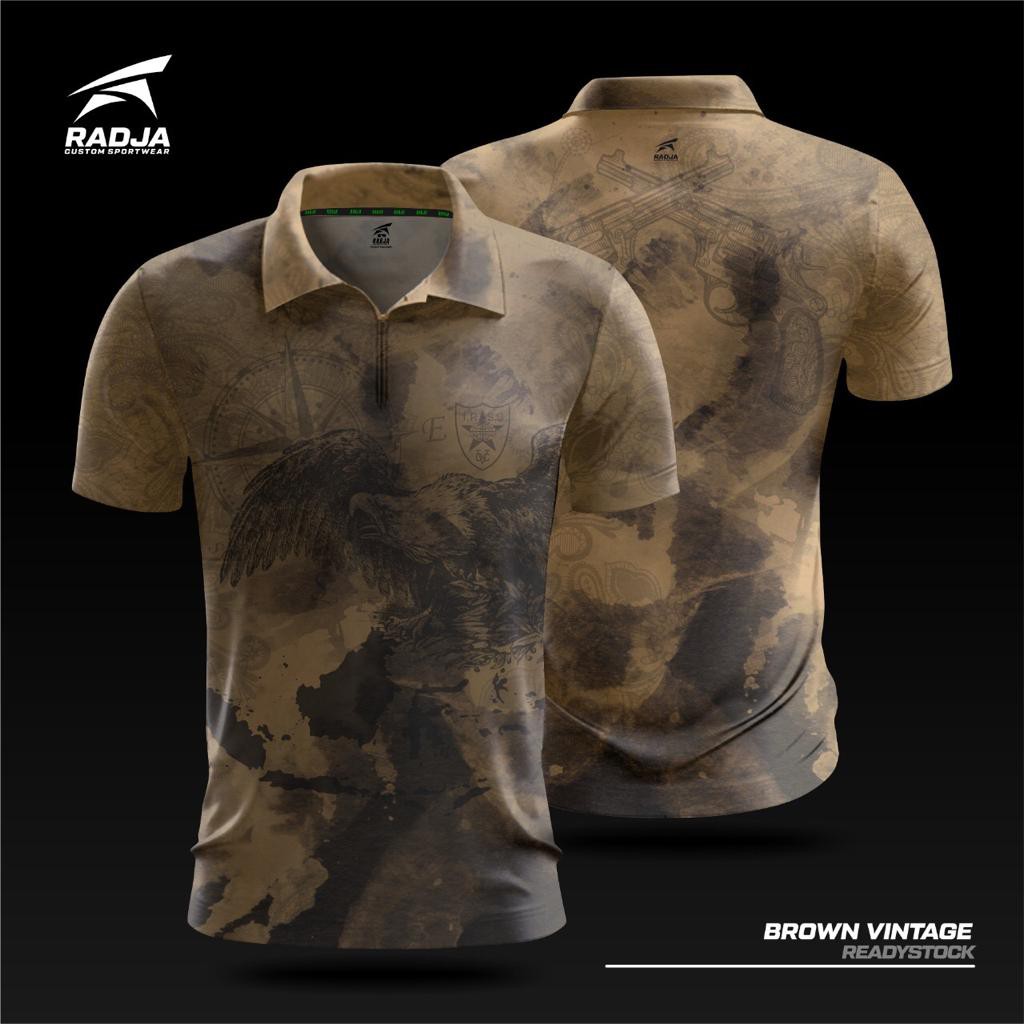 Jual Jersey Olahraga Menembak Brown Vintage | Shopee Indonesia
