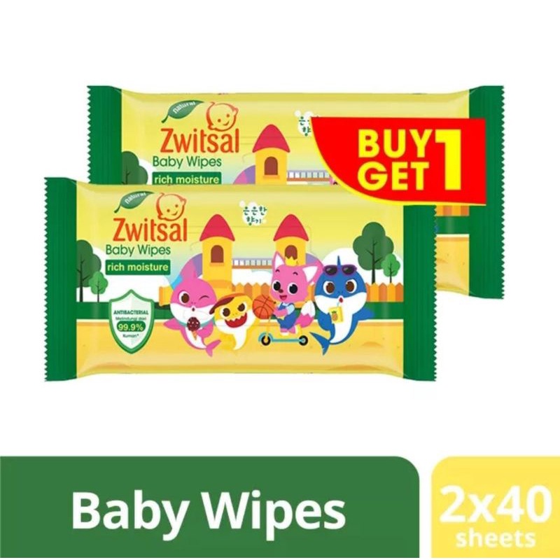 Jual Zwitsal baby wipes 40sx2 BOGO/ Tissue tisu basah Zwitsal rich ...