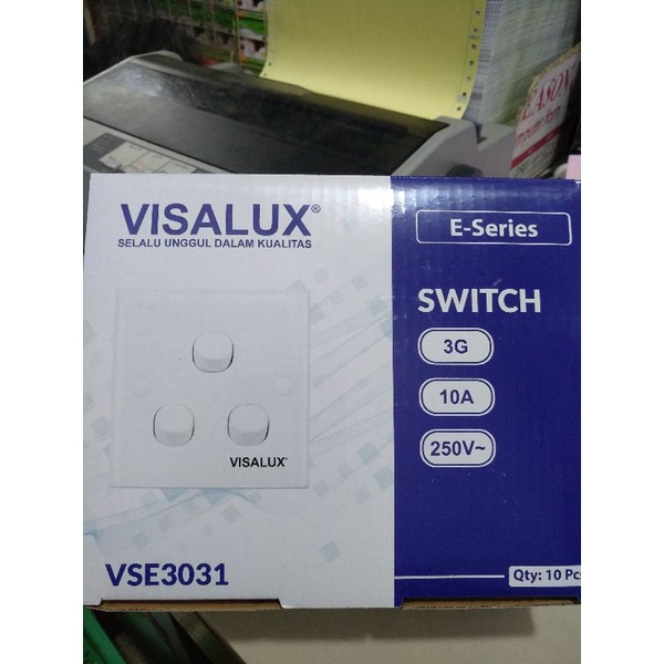 Jual VISALUX SAKLAR ENGKEL SERI TRIPLE STOP KONTAK & 4 | Shopee Indonesia