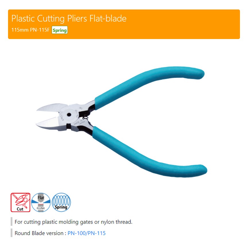 Jual Tang Potong Mini Flat Blade 115 mm - King TTC - PN-115F Made In Japan | Shopee Indonesia