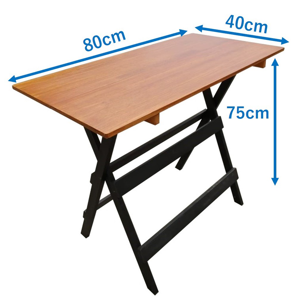 Jual Meja Lipat Kayu 80x40 Tinggi 50/60/70/75/80/85/90/100/110 cm ...
