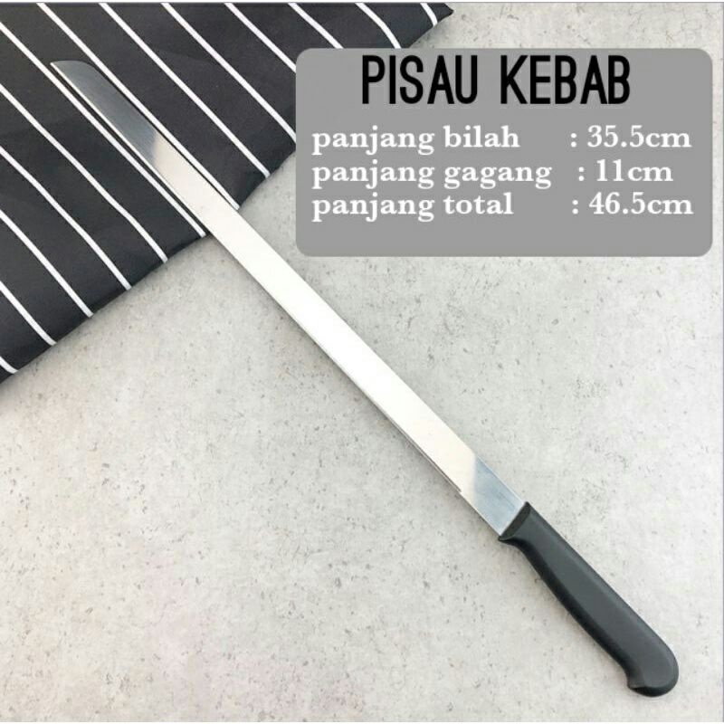 Jual PISAU PANJANG 14 INCH PISAU KEBAB PISAU KUE PERNIKAHAN PISAU CAKE ...