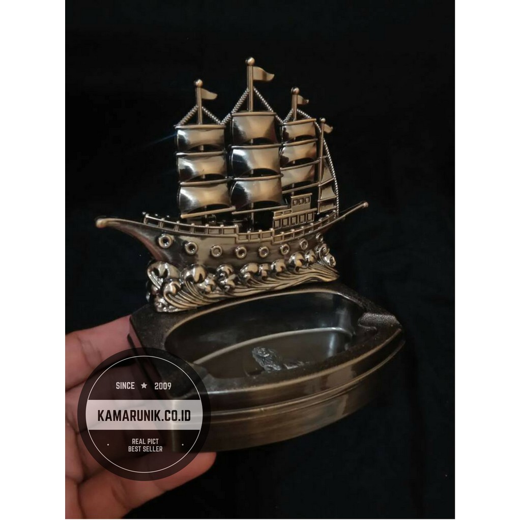 Jual ASBAK ROKOK MODEL KAPAL LAUT PLUS KOREK API | Shopee Indonesia